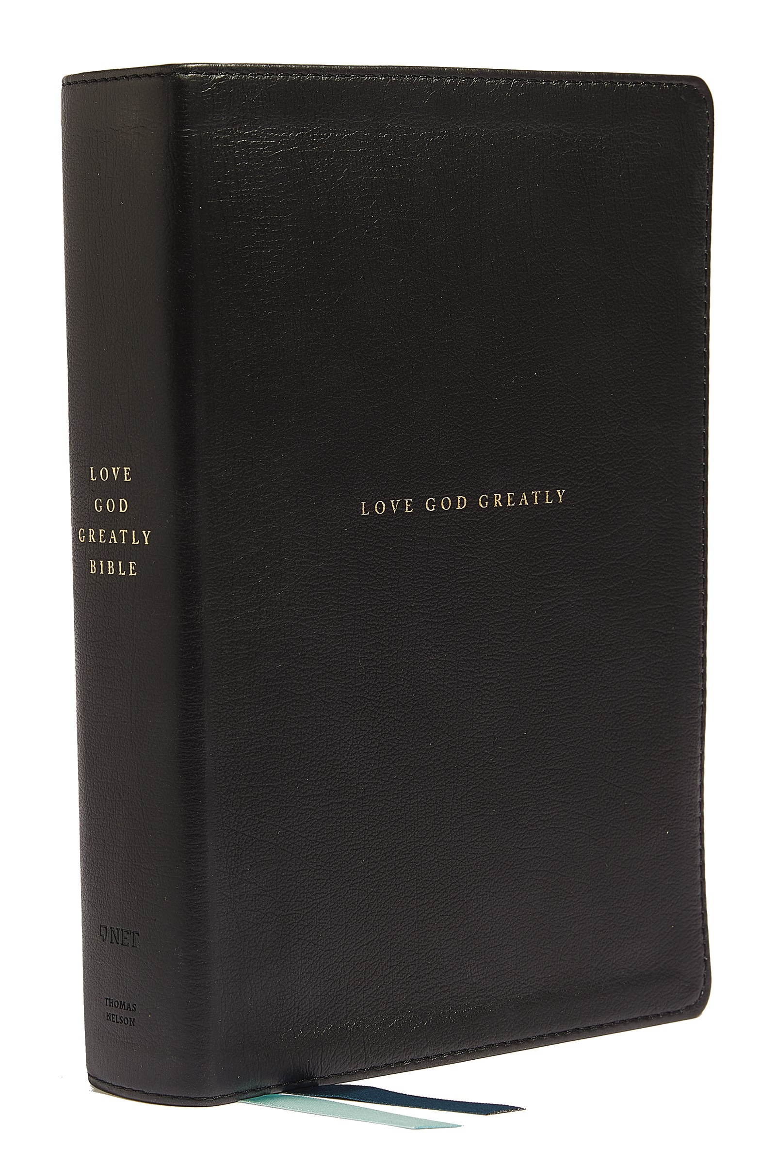 NET Love God Greatly Bible (Comfort Print)-Black Genuine Leather ...
